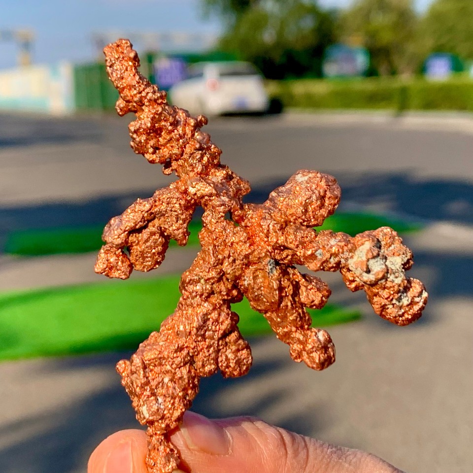 57G Rare!!! iridescent Native Copper crystal mineral specimen | eBay