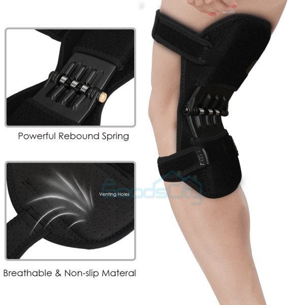 1/Pair Knee Pads Booster Joint Support Brace Lift Squat Sport Power ...