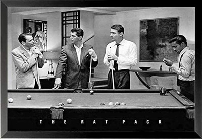 Work Framed the Rat Pack Playing Pool Photograph 36X24 Music Art Print ...