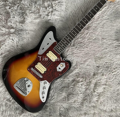 3 Tone Sunburst Jaguar Electric Guitar HH Pickup Rosewood Fretboard ...