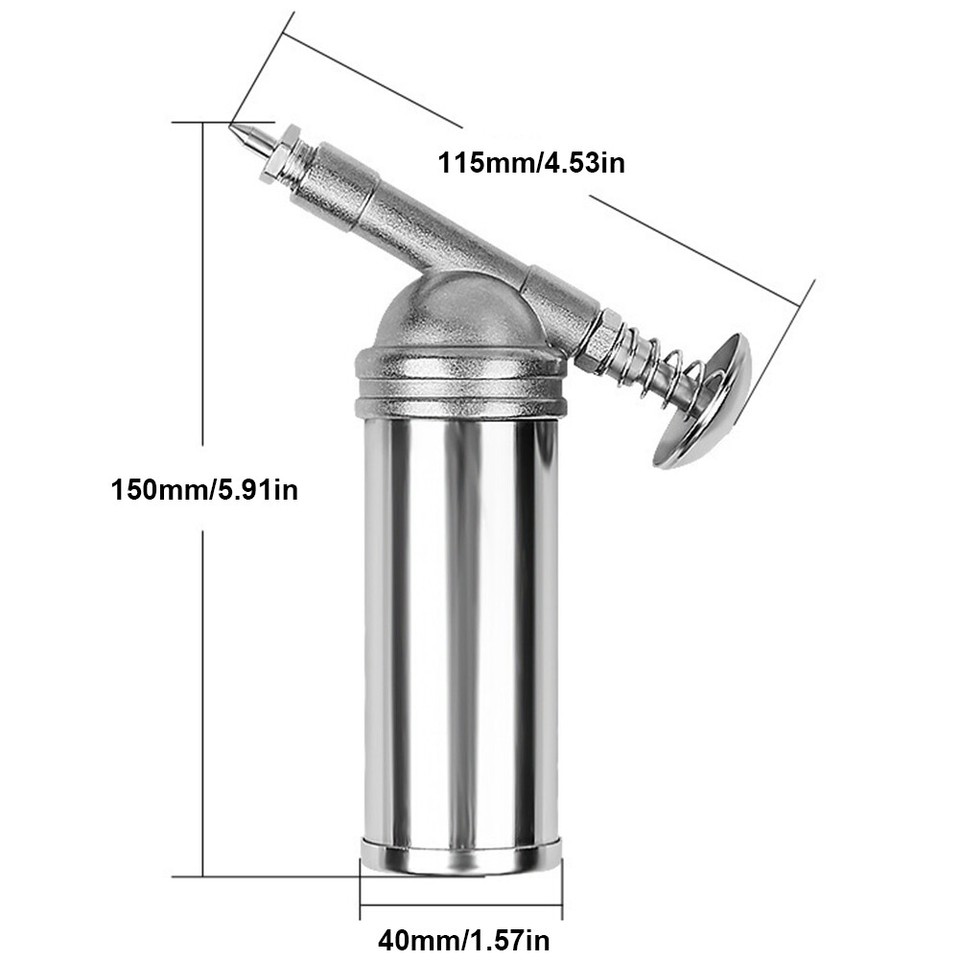 80CC Capacity Manual Butter Gun Portable Oiler Excavator Needle Nozzle ...