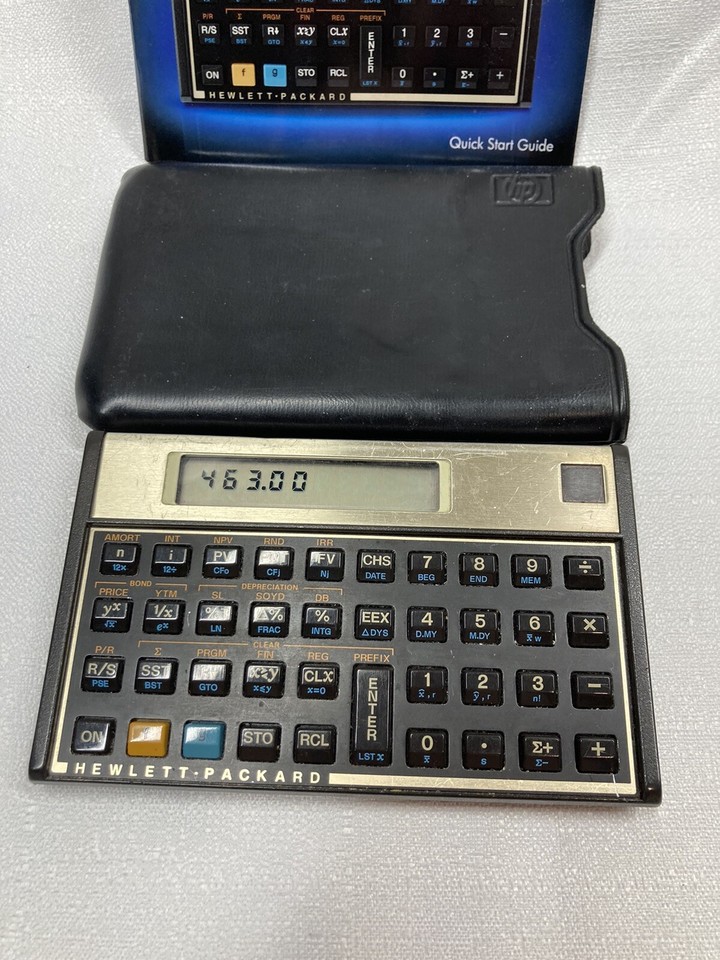 HP 12C Financial Calculator Quick Start Guide | eBay