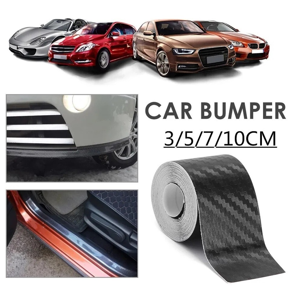 Nano Carbon Fiber Car Sticker DIY Paste Protector Strip Auto Door Sill ...