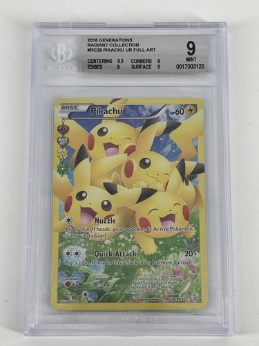 Pokemon Pikachu full Art Radiant Collection #RC29 BGS 9 | eBay
