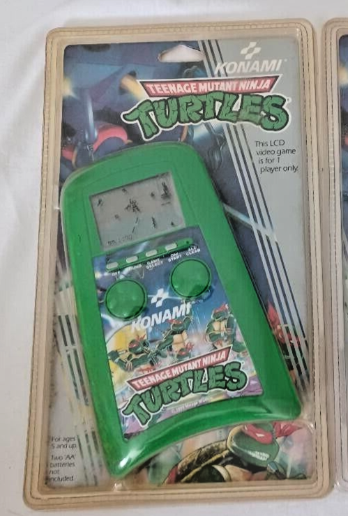 Konami Teenage Mutant Ninja Turtles LCD Handheld Vintage 1989 Video ...