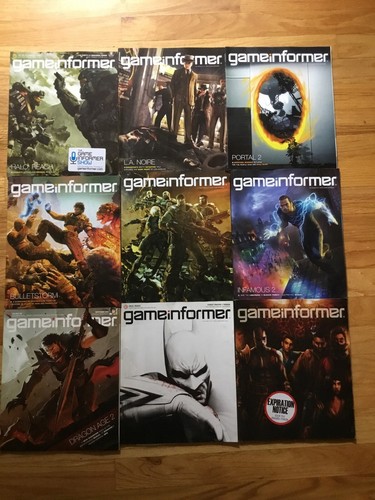 2010 Game Informer Magazine Lot Of 9 Missing Jan Oct Nov Excellent ...