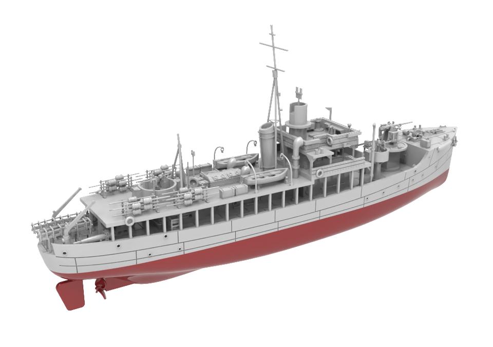 1/144 Model Kit Full Hull HMS Greet Britannia Isles Class Armed ...