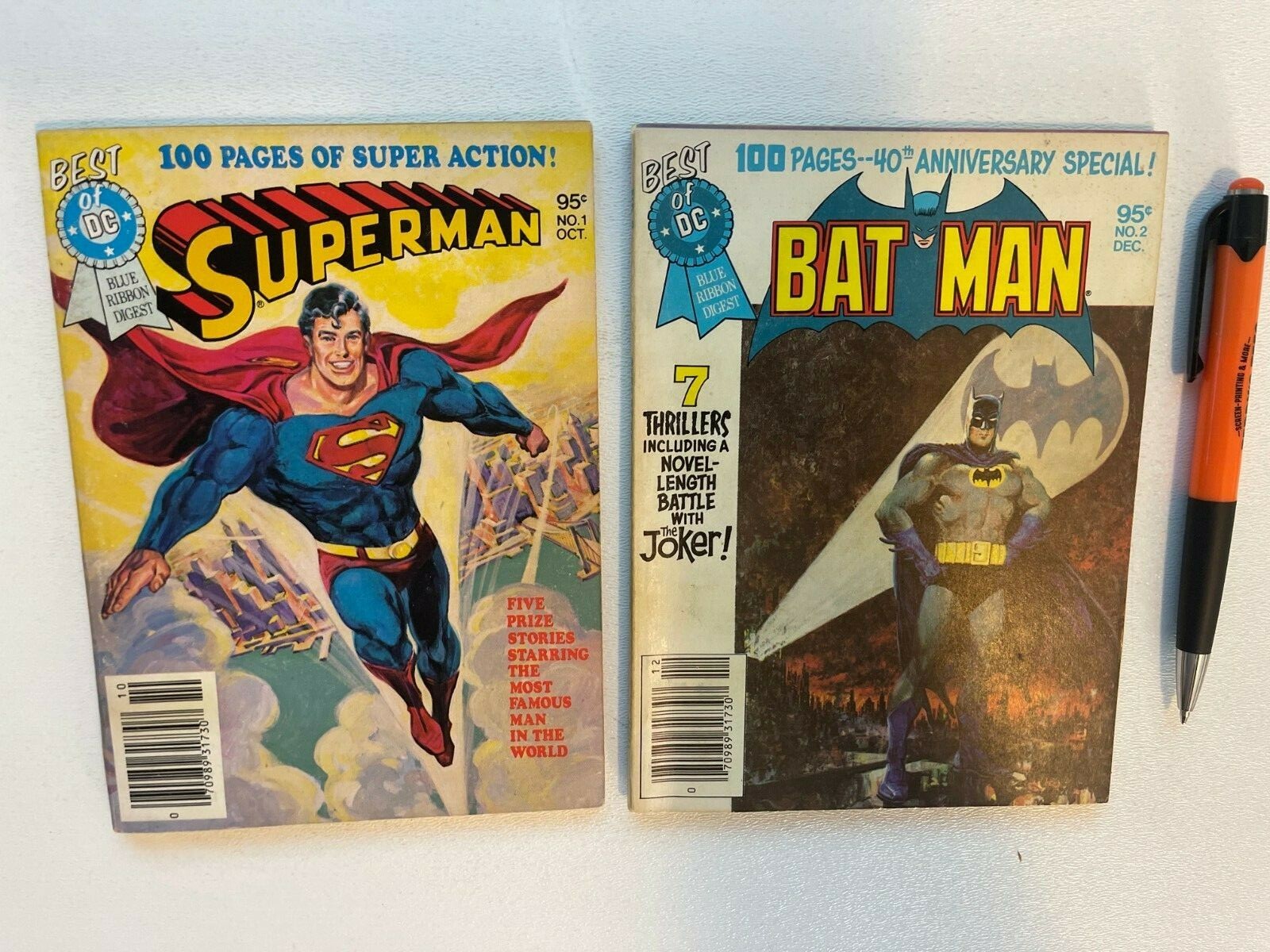 BEST OF DC BLUE RIBBON DIGEST #1-2 (DC/1980/BATMAN/061888) RARE FULL ...