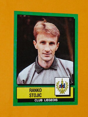 #169 RANKO STOJIC CLUB LIEGEOIS PANINI FOOTBALL 89 1988-1989 BELGIQUE ...
