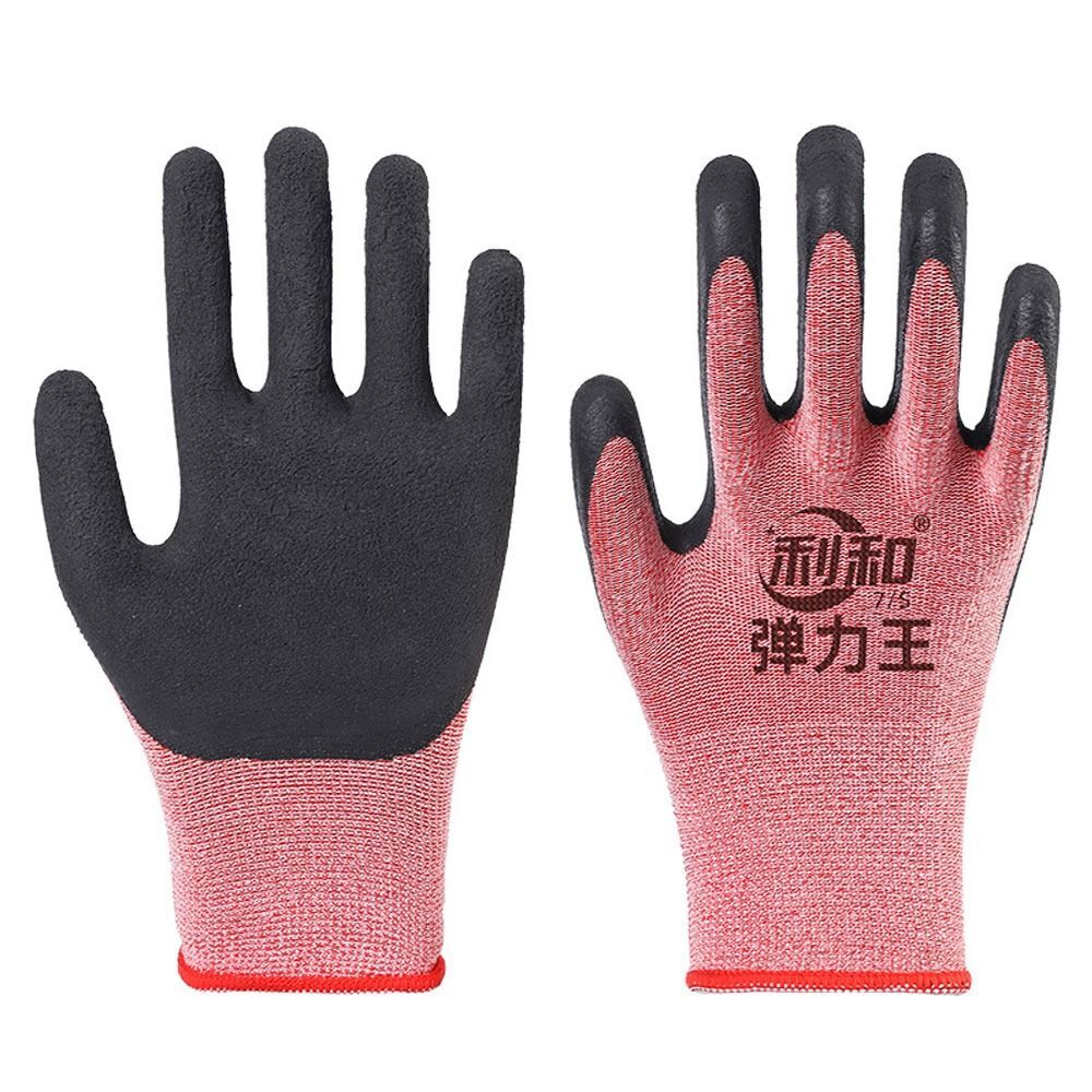 12Pairs Pink Gauntlets latex Works Gloves Lightweight Glove Working ...