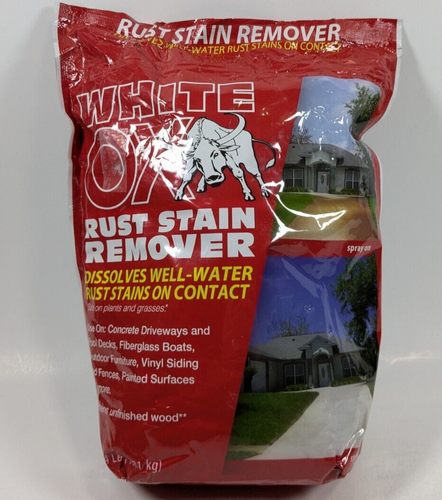 White Ox Rust Stain Remover 4 lb Bag for Well-Water Stains, Brightens ...