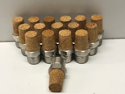 LOT OF 16 NEW OLD STOCK! SMC 3/8" NPT PNEUMATIC EXHAUST MUFFLER ...