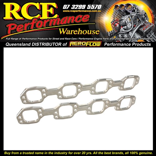 Aeroflow AF9551-1014 Ford 289-351W Header Flanges 1-7/8" Square Port ...