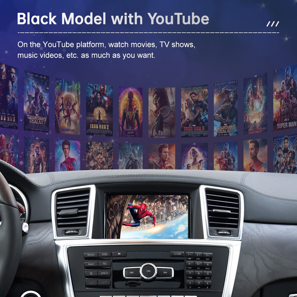 For Mercedes Benz ML GL W166 X166 Wireless CarPlay Android Auto GPS ...