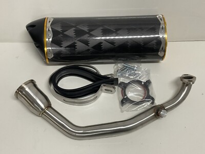 GY6 150cc Chuma 200cc EFI High Performance Carbon Fiber Exhaust System ...