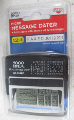Cosco 2000 PLUS Micro Message Dater, Plastic, Self-Inking NEW | eBay