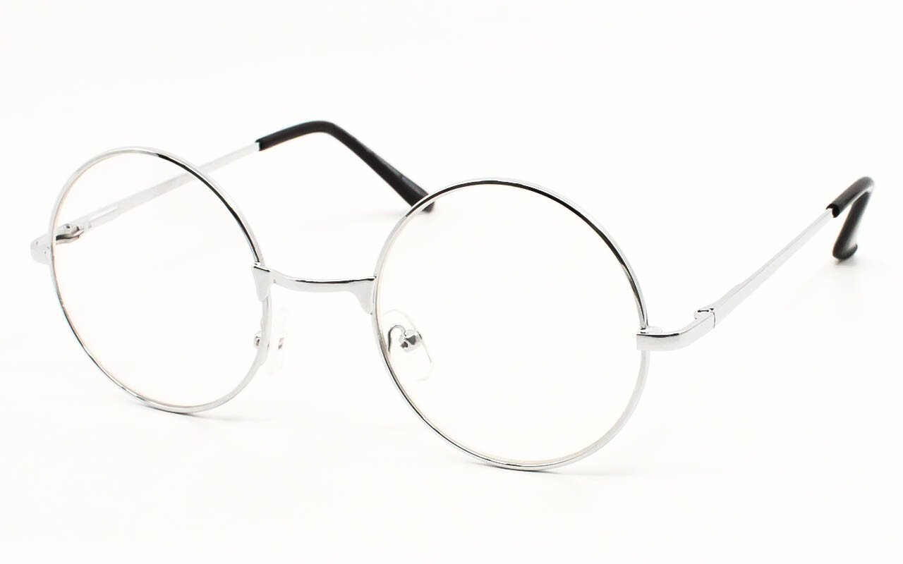 Circle Round Clear Lens Glasses 60s Style Geek Nerd Eyeglasses | eBay UK