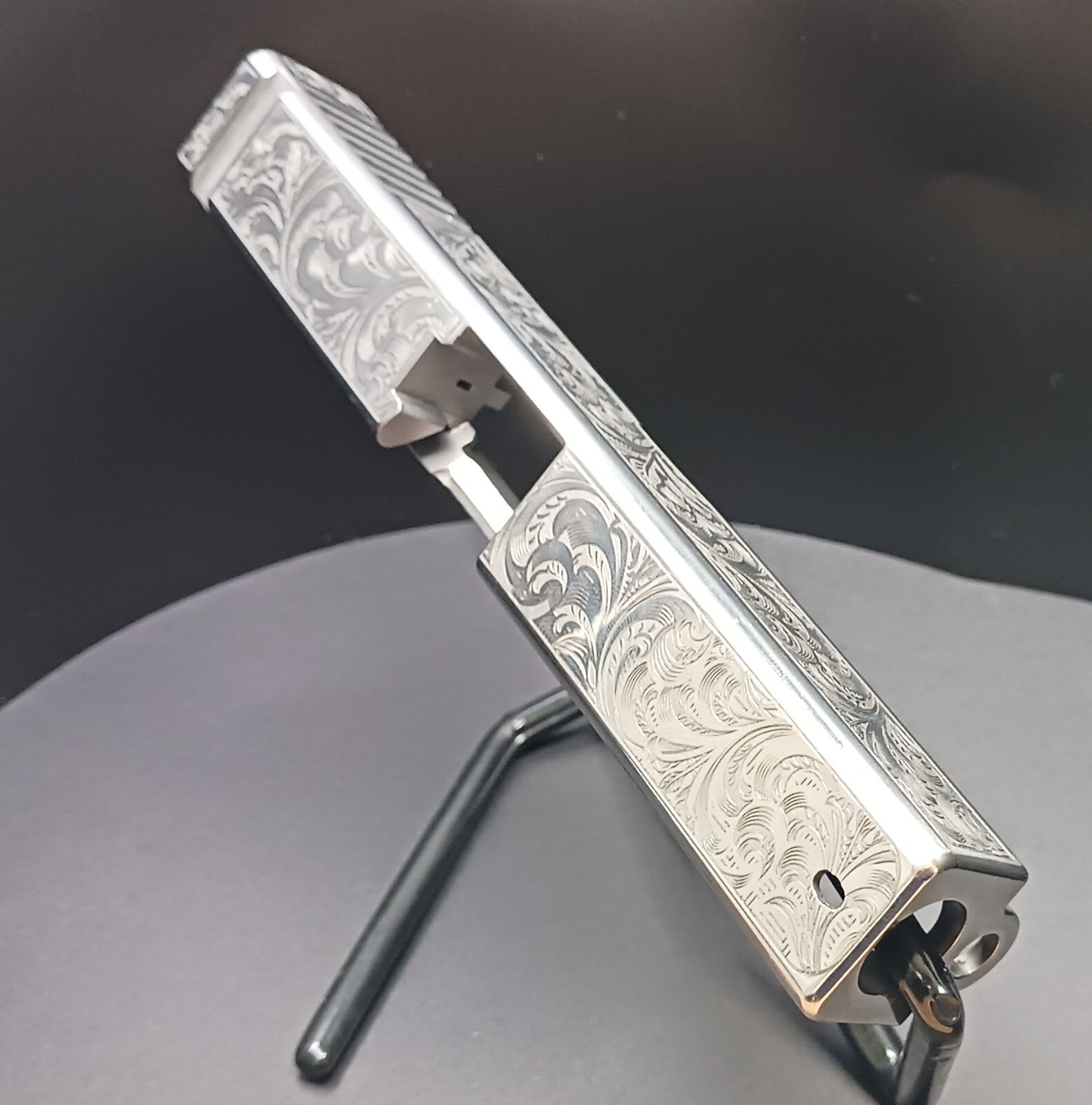 Custom Engraved Hand Polished Glock 17 Slide | eBay