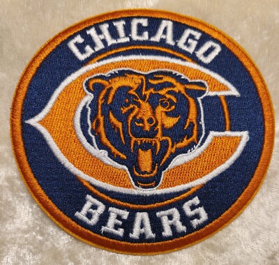 Chicago Bears C Round 3.5" Iron On Embroidered Patch~ Free Tracking! | eBay