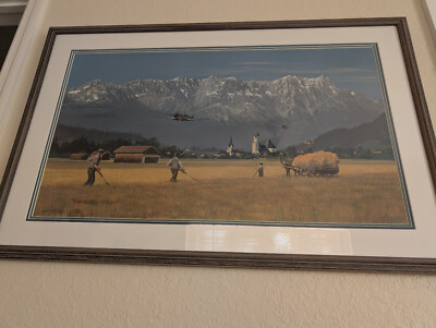 "Low Pass for the Home Folks" lithograph signed 232/1000 by William S ...