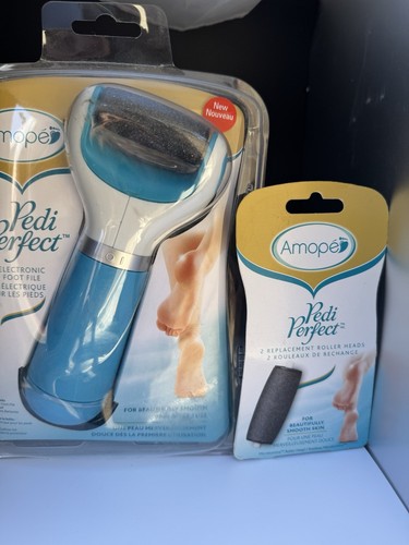 Amope Pedi Perfect Electronic Pedicure Foot File-Regular Coarse, Blue 2 ...