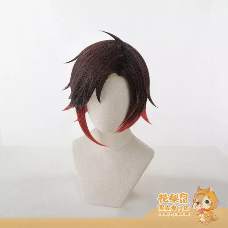 Anime RWBY Ruby Rose Daily Hairpiece Cosplay Full Wig Harajuku Periwig ...