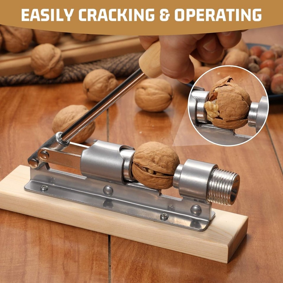 Nut Cracker Machine Splitter Tool Breaker Pecan Sheller Walnut Almond ...