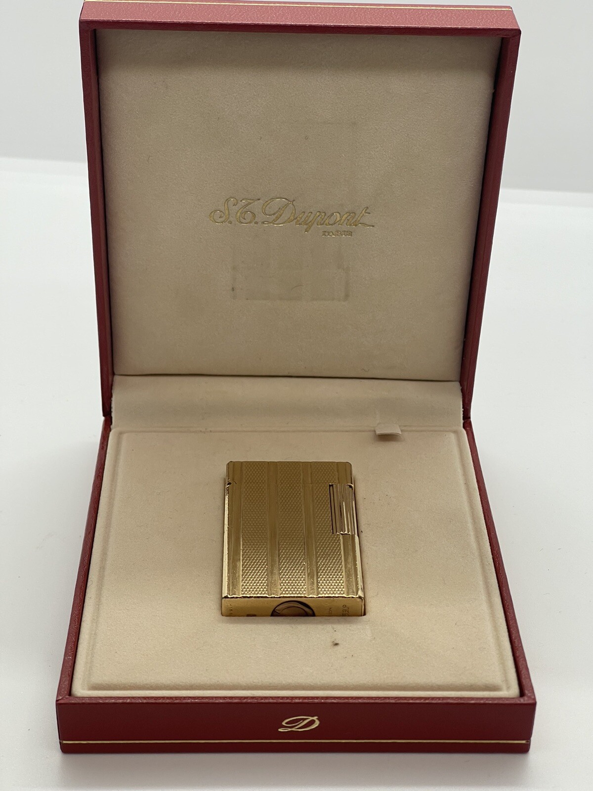 Accendino lighter ST Dupont Placcato Oro Made in France Paris ...