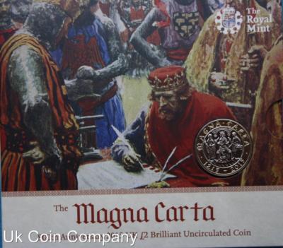2015 Magna Carter Brilliant Uncirculated Royal Mint £2 Coin Pack | eBay