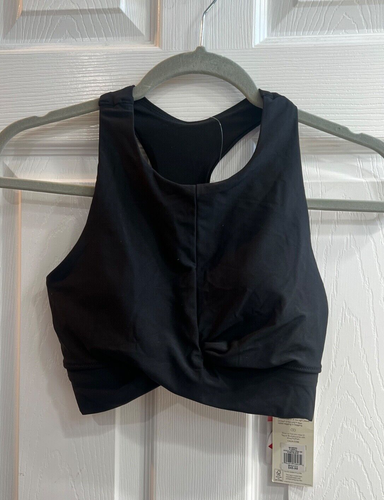 New CALIA Women's Rib LL Cross Over Tank Top Black WSA21212 Front Seam ...
