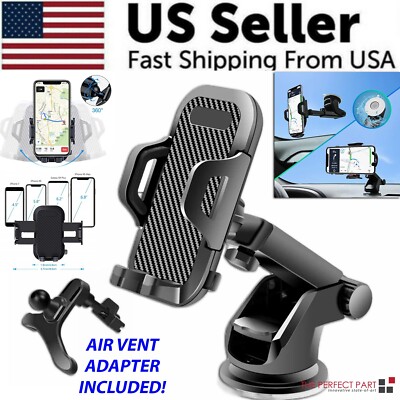 360° Universal Mount Holder Car Stand Windshield For Mobile Cell Phone ...