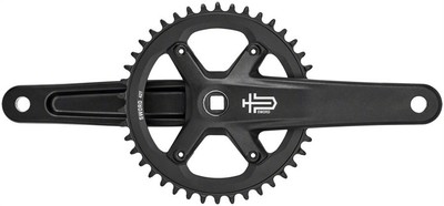 microSHIFT Sword Black 1x Crankset - 172.5mm, 9/10-Speed, 42t, 110 Asym ...