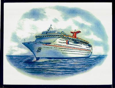 Original Art Work...ms CELEBRATION...cruise ship...Carnival Cruise Line ...