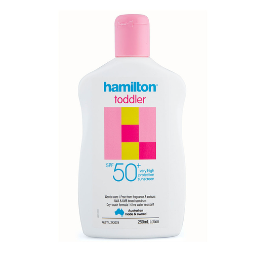 Hamilton Toddler Sunscreen Lotion SPF50+ Gentle No Fragrance Colour ...