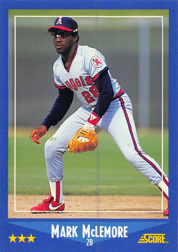Mark McLemore 1988 Score 152 California Angels Baseball Card | eBay