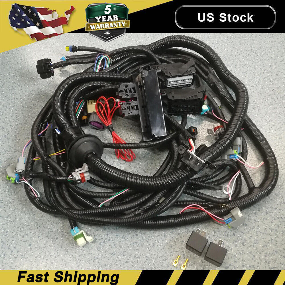 LS3，LS2 6.2L STANDALONE HARNESS 6L80E/6L90E 58X DRIVE BY WIRE DBW truc ...