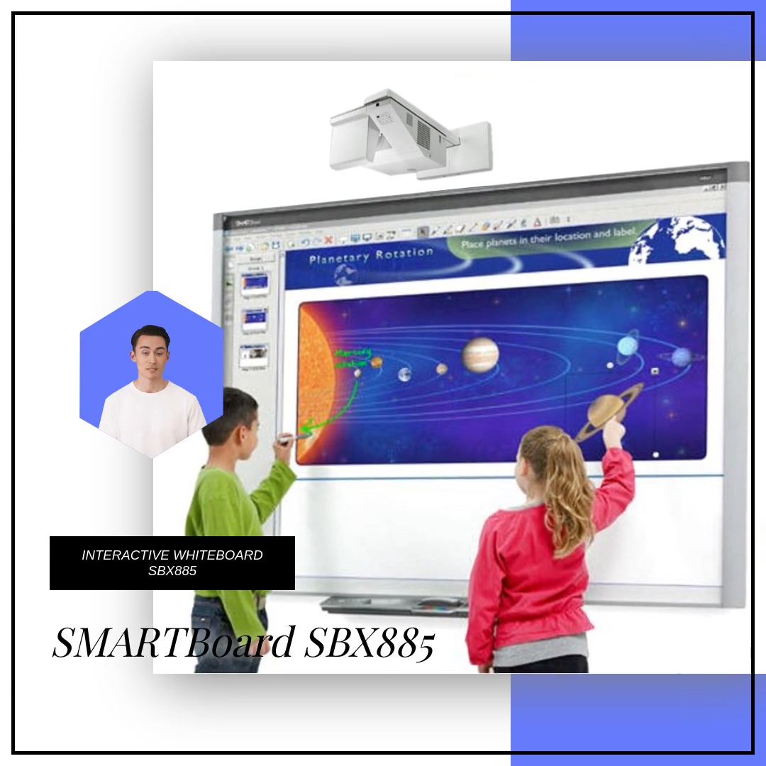 Interactive Smart Board SBX885 and Smart UF70W Projector | eBay
