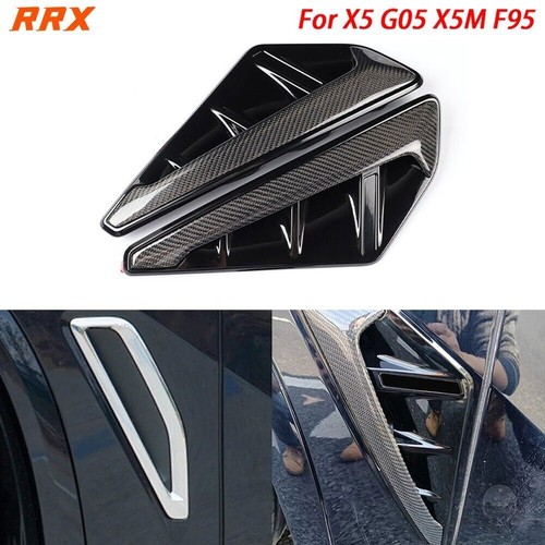 Real Carbon Fiber Side Fender Air Intake Cover For BMW X5 G05 X5M F95 ...