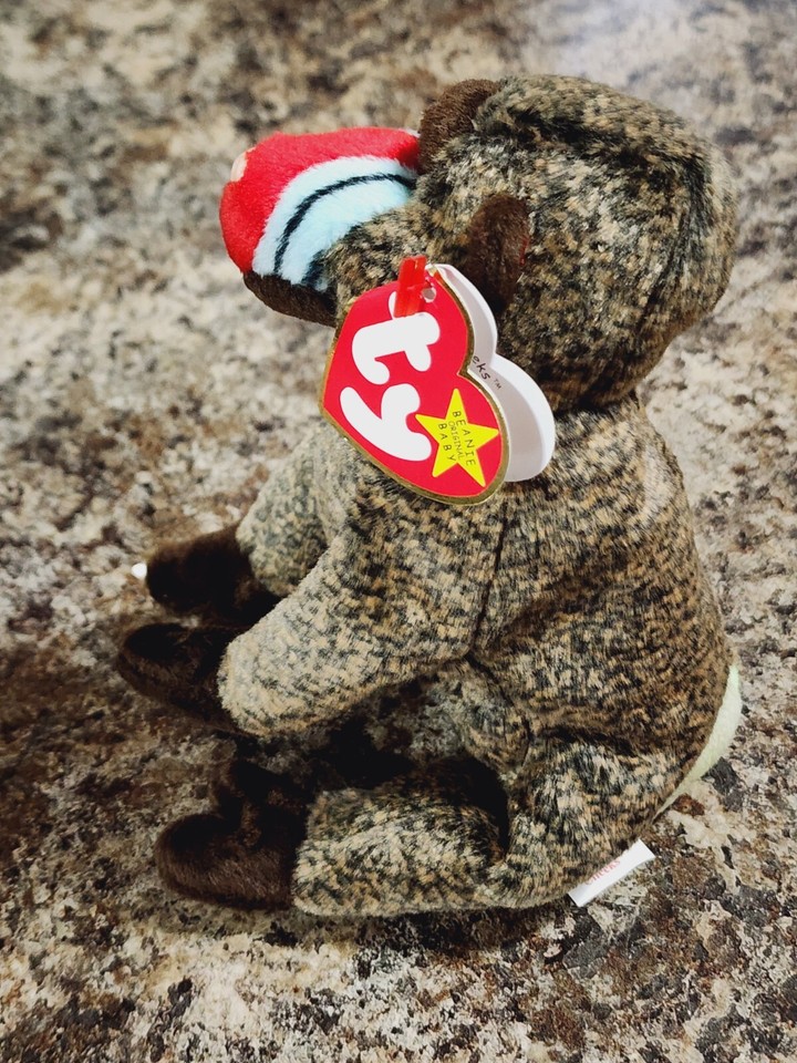 Vintage Ty Beanie Babie Cheeks the Baboon 1999 Rare Retired Mint ...