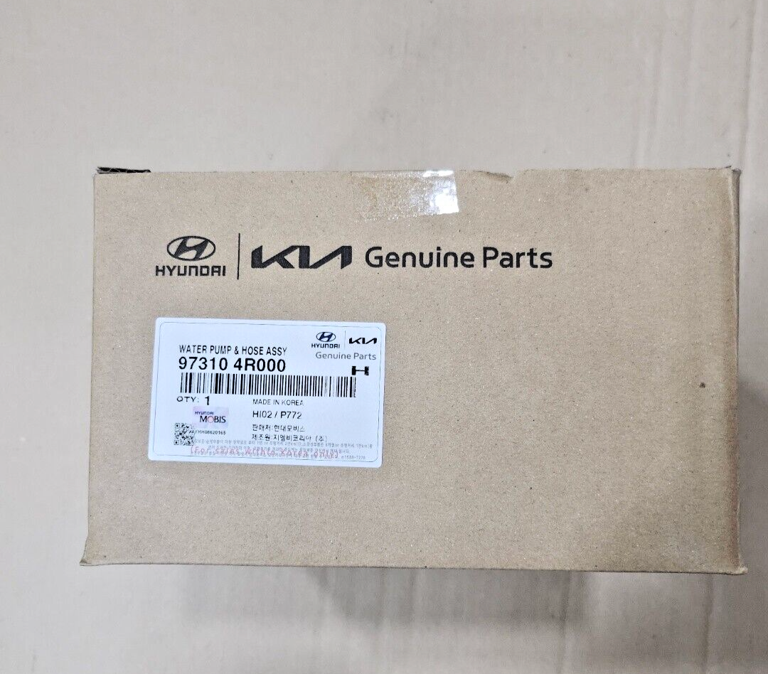 GENUINE OEM Hyundai Kia Water Pump & Hose Assy 973104R000 Sonata Optima ...