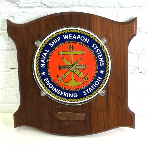 US Naval Ship Weapon Systems Engineering Station Large Plaque | eBay