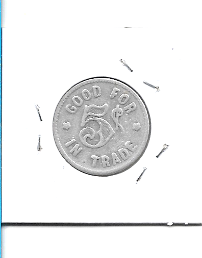 Maverick Trade Token with a Great Eagle Pictorial 5¢ | eBay