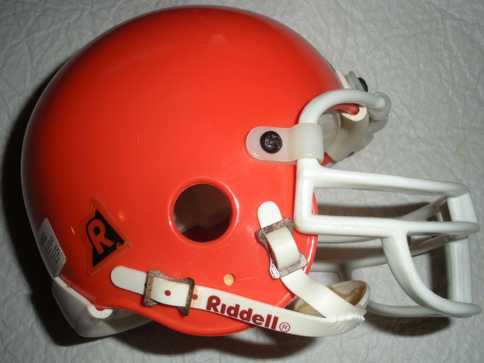 Riddell Mini Helmet Cleveland Browns 3 5/8 Orange With White Face Mask ...