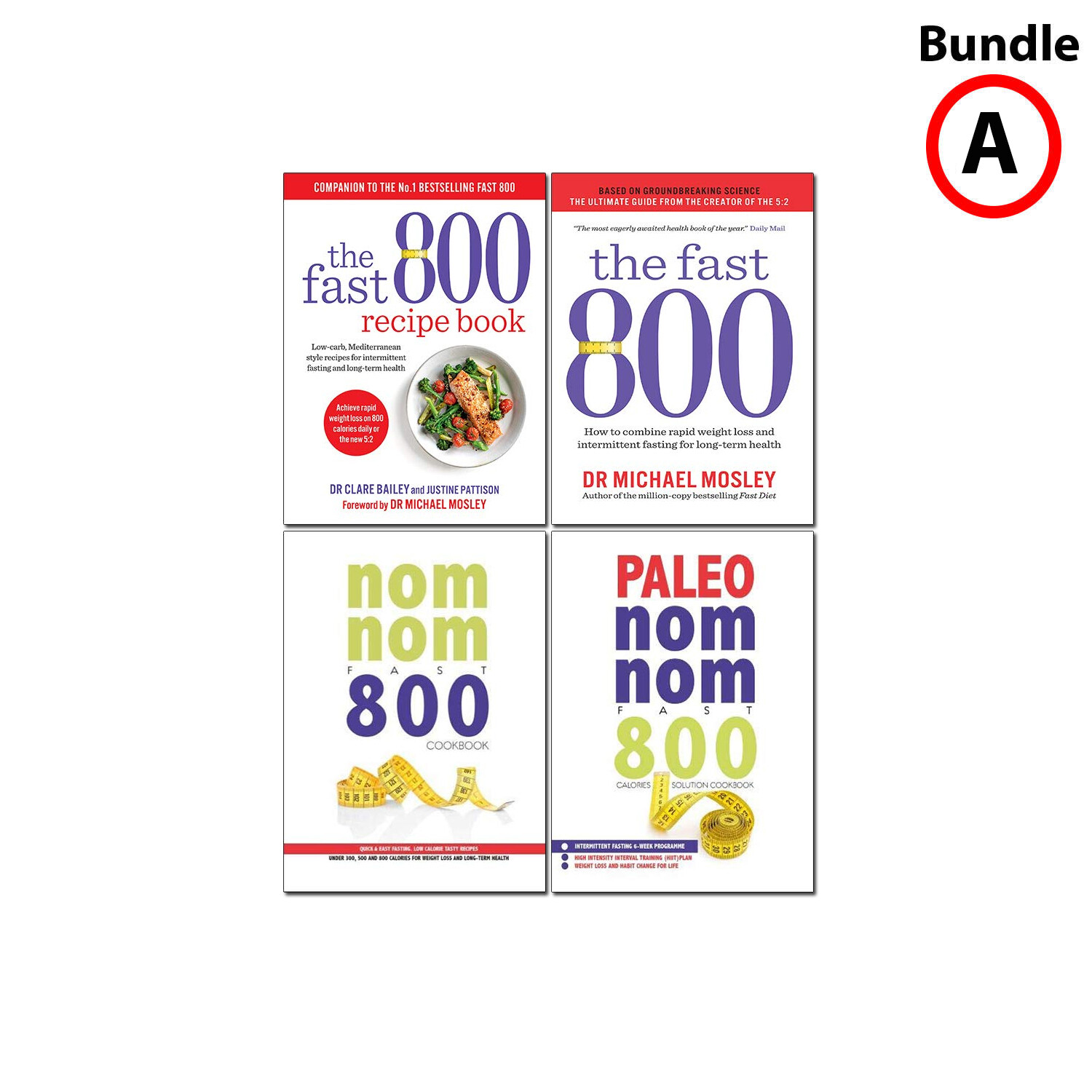 Fast 800 Recipe Book Collection Set Nom Nom Fast 800 Cookbook, Paleo ...