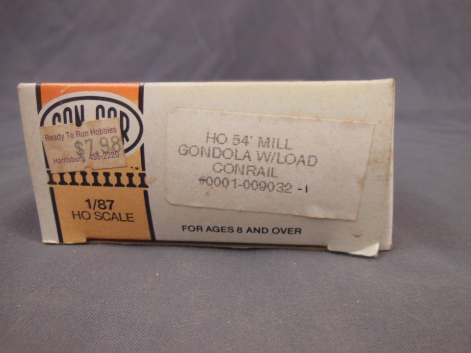 HO SCALE CON-COR CONRAIL 54' MILL GONDOLA W/LOAD KIT | eBay