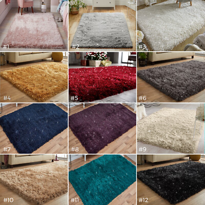 SMALL - X LARGE DAZZLE SPARKLE GLITTER SPARKLY 6.5cm LONG SHAGGY SILKY ...