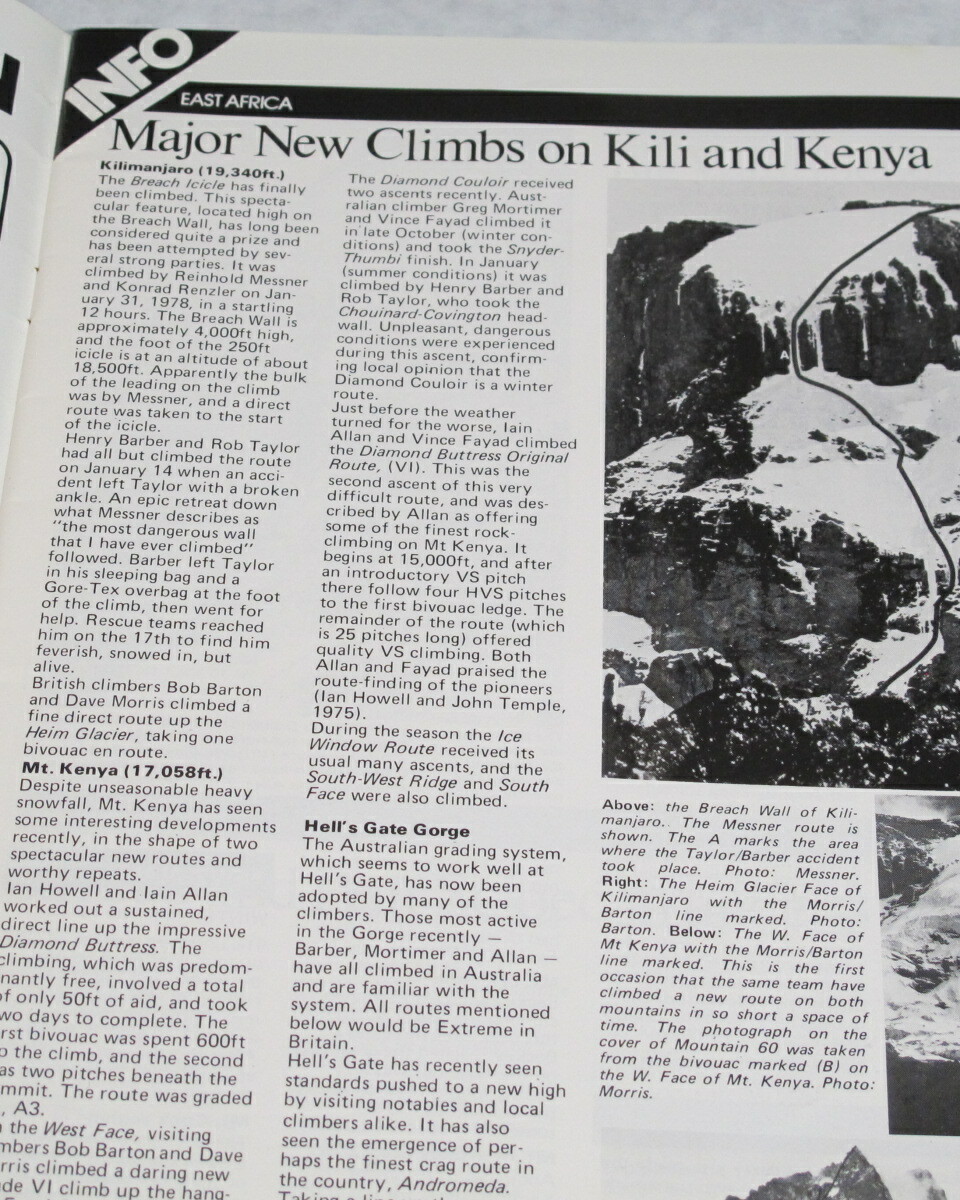 Rock Climbing Mountain Magazine No 61 May June 1978 Peter Storm, Ron ...