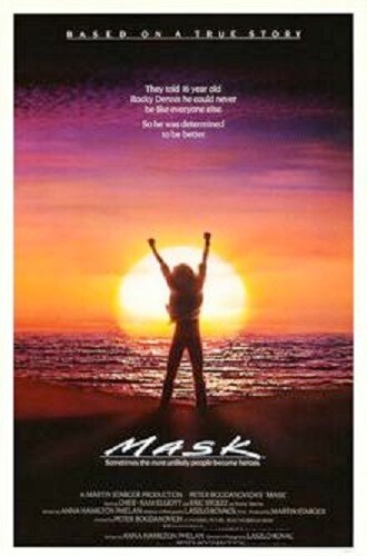 MASK ORIGINAL ROLLED 27x41 MOVIE POSTER 1985 CHER SAM ELLIOTT ERIC ...
