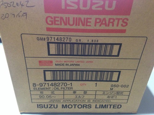 Isuzu Oil Filter 97148270 , P502042 BD7169 8-97148270-1 | eBay