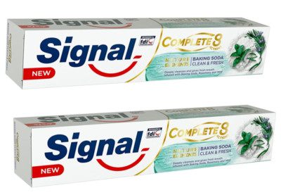 Signal Toothpaste Natural Complete 8 Baking Soda 100 ml 2 PACK | eBay